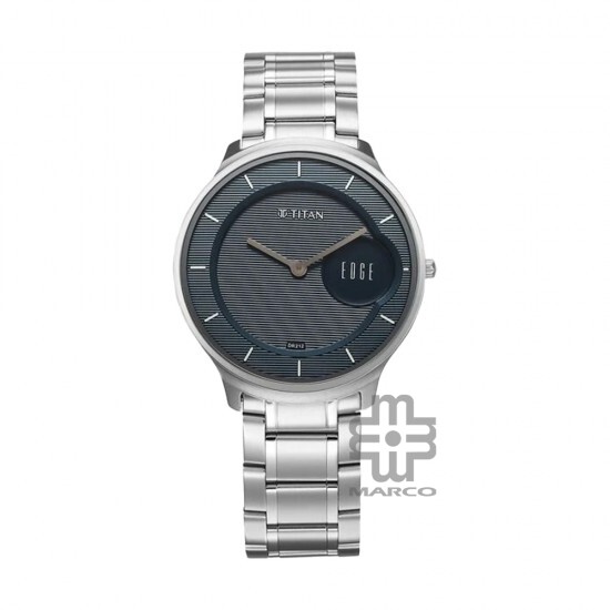 Titan Edge Murals 1843SM03 Blue Dial Stainless Steel Strap Men Watch