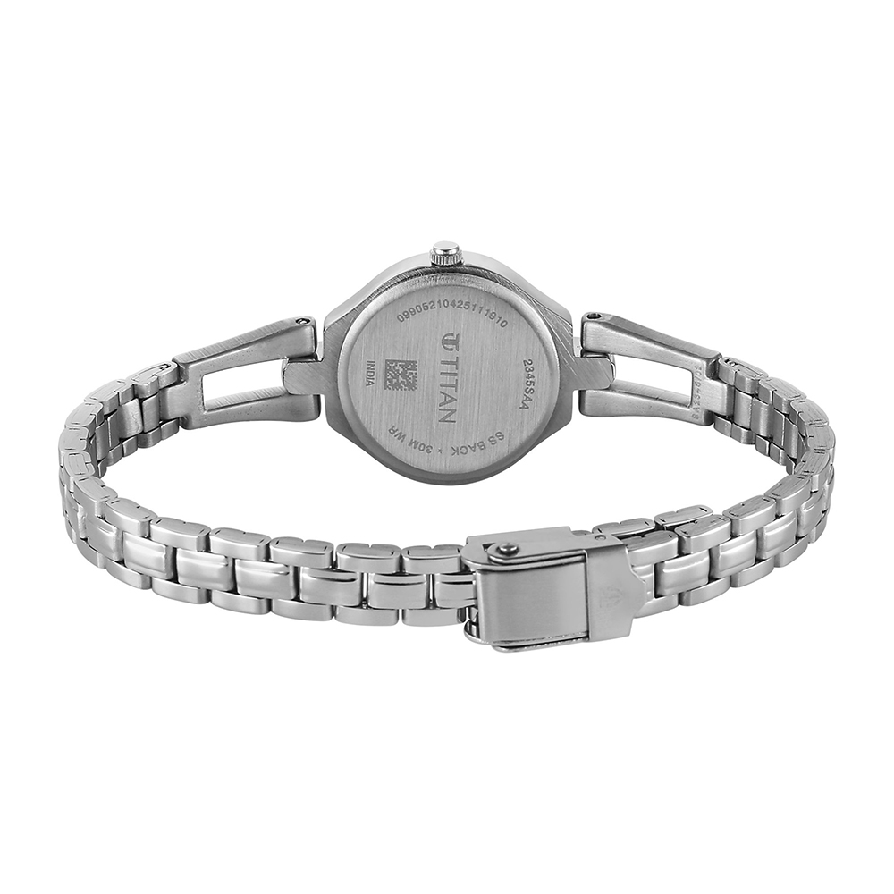 Titan Karishma 2345SM03 Silver Dial Stainless Steel Strap Quartz Women ...