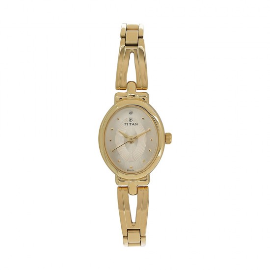 Titan Karishma 2594YM01 Champagne Dial Stainless Steel Strap Quartz ...