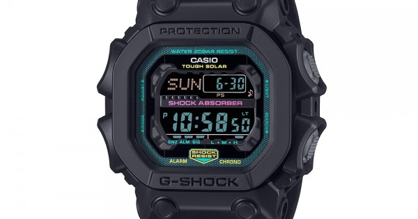 Casio G-Shock Multi-Fluorescent Accents Series GX-56MF-1 Black Resin ...