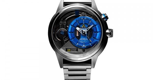 The Electricianz Stone Z 45mm ZZ-A3C/02-MSS Dark Grey Metal Band Men Watch