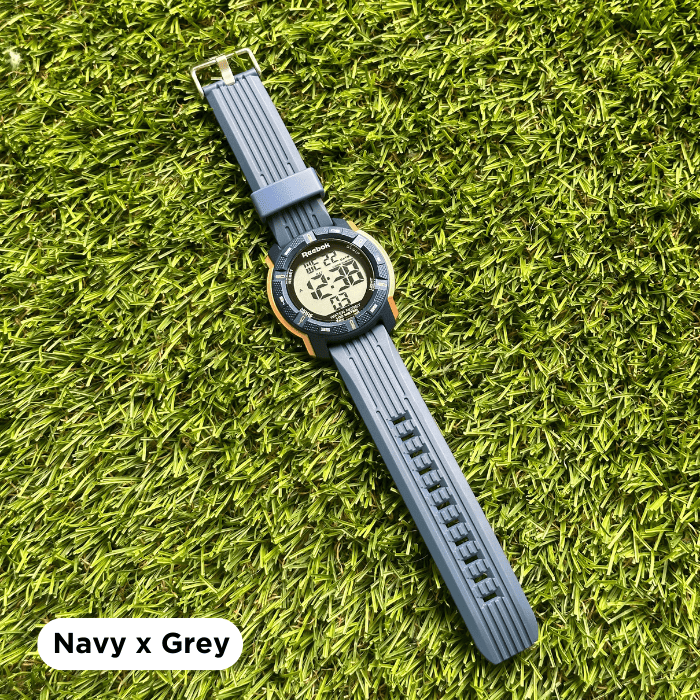 Reebok Locust RV-LOC-G9-PNPN-WN Navy Grey Men Digital Watch | 45MM ...