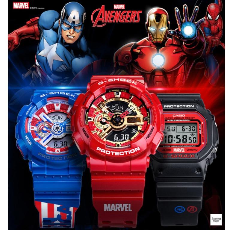 Casio G-Shock Marvel Avengers Collection “IRON MAN” GA-110IRONMAN-4 ...