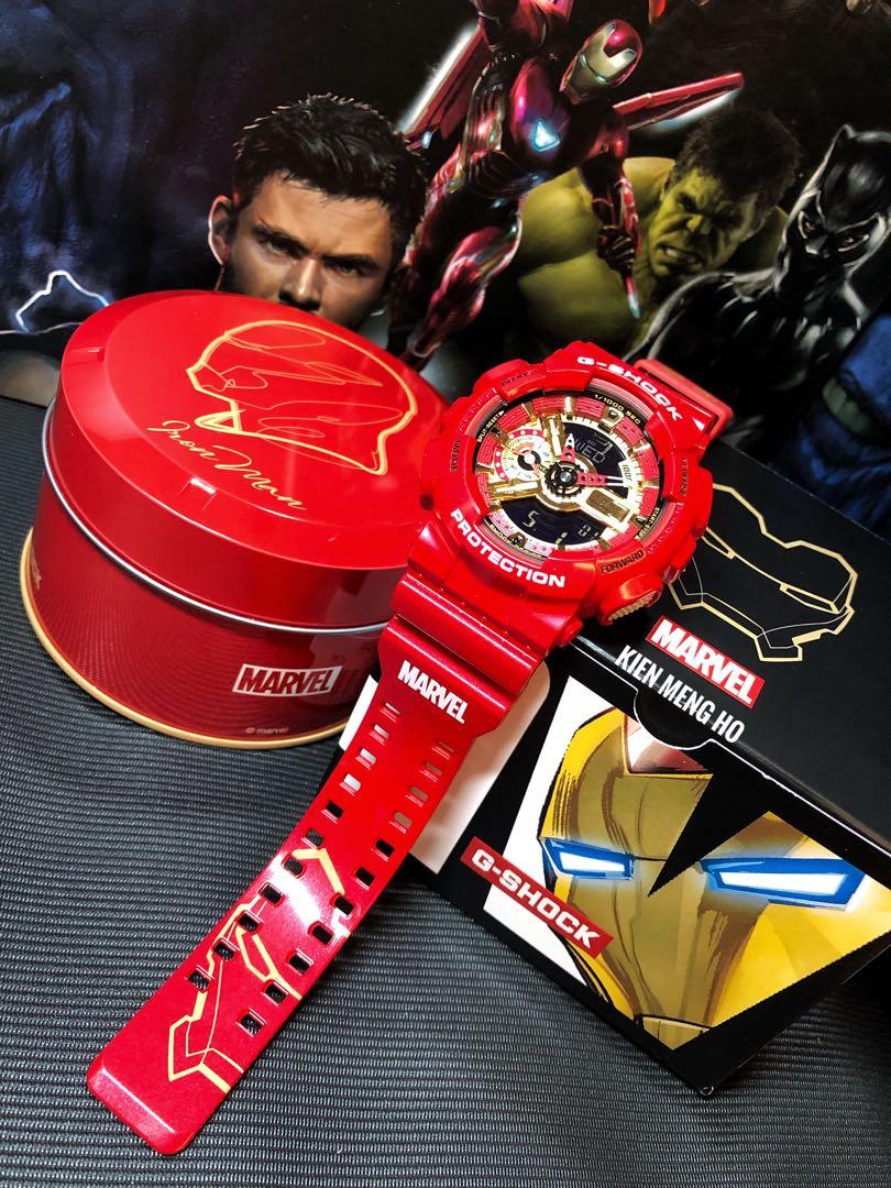 Casio G-Shock Marvel Avengers Collection “IRON MAN” GA-110IRONMAN-4 ...